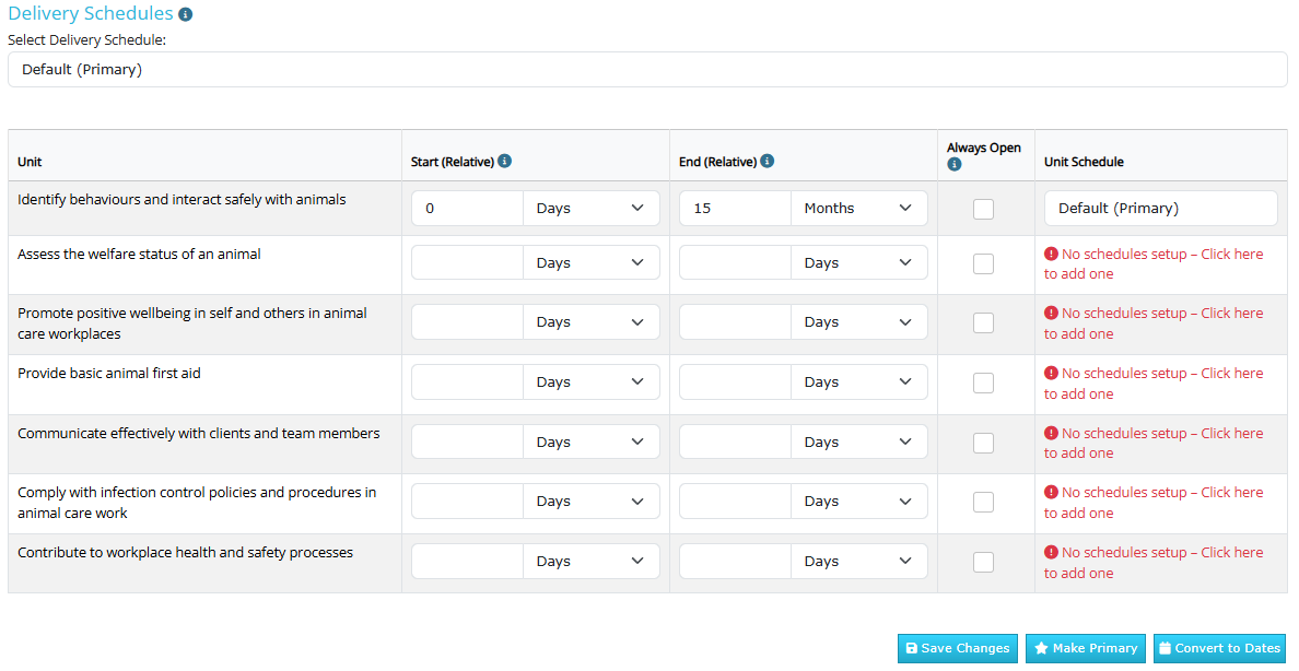 Creating and using Delivery Schedules – Vasto Software