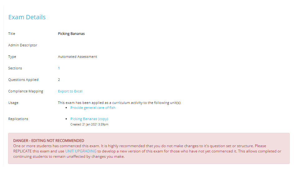 Setup Exam – Vasto Software