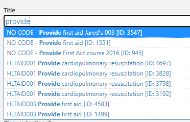 Timetable Setup - Add Details on Page 1 – Vasto Software
