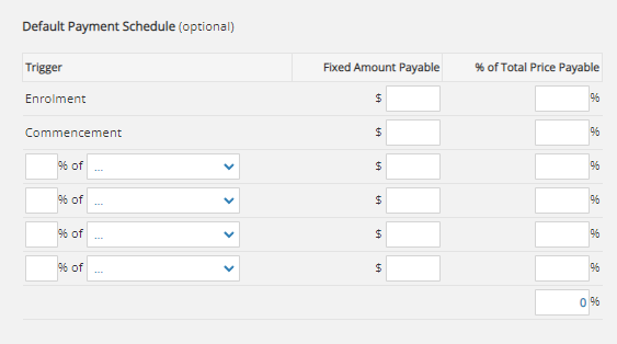 Timetable Setup - Add Details on Page 1 – Vasto Software