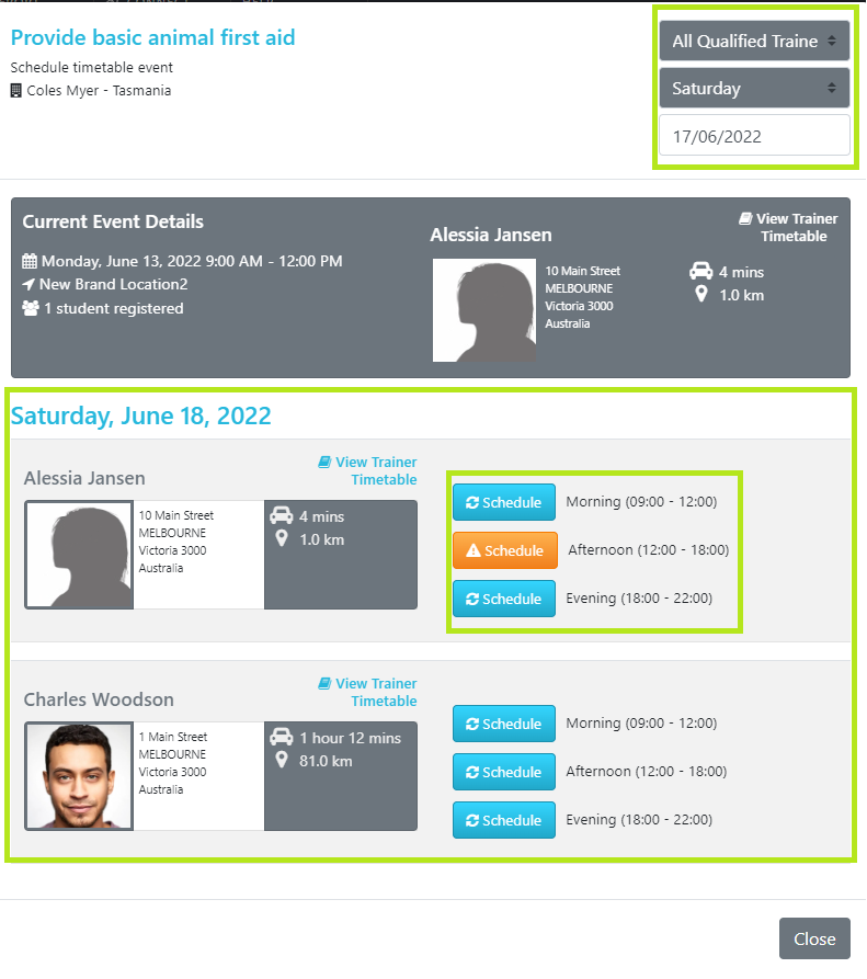 Timetable Calendar – Vasto Software