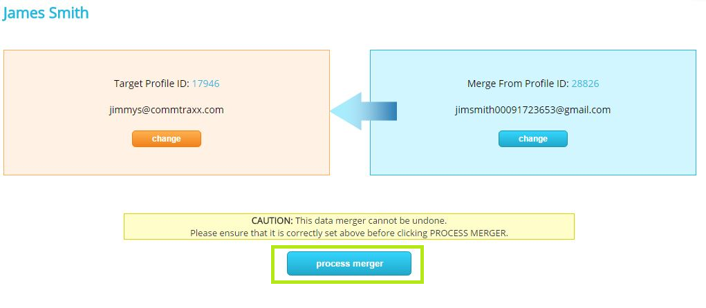 Merge Duplicate Profiles – Vasto Software