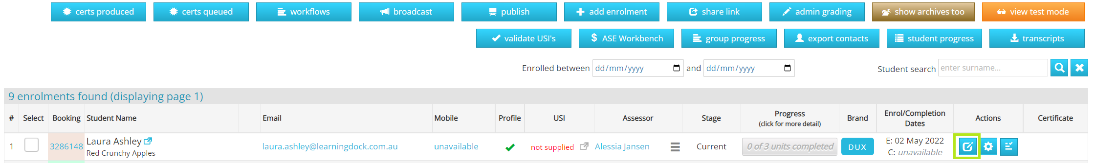 Booking Editor – Vasto Software