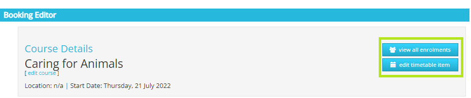 Booking Editor – Vasto Software