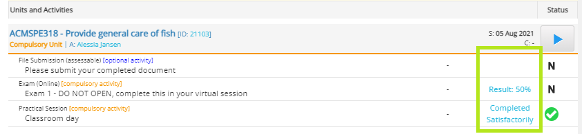 Progress Tracker - Units and Activities – Vasto Software