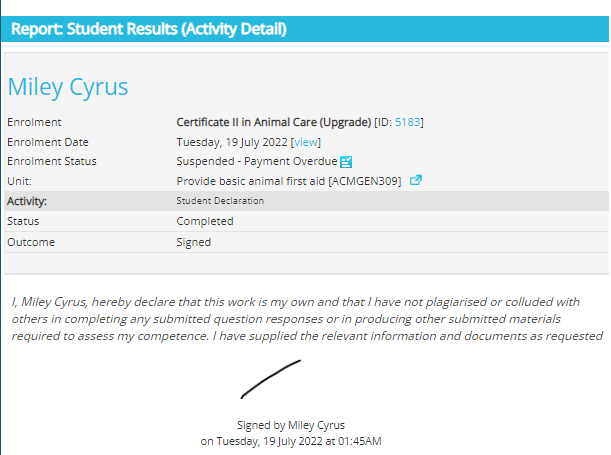 Progress Tracker - Units and Activities – Vasto Software