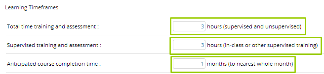 Configure Course Settings – Vasto Software